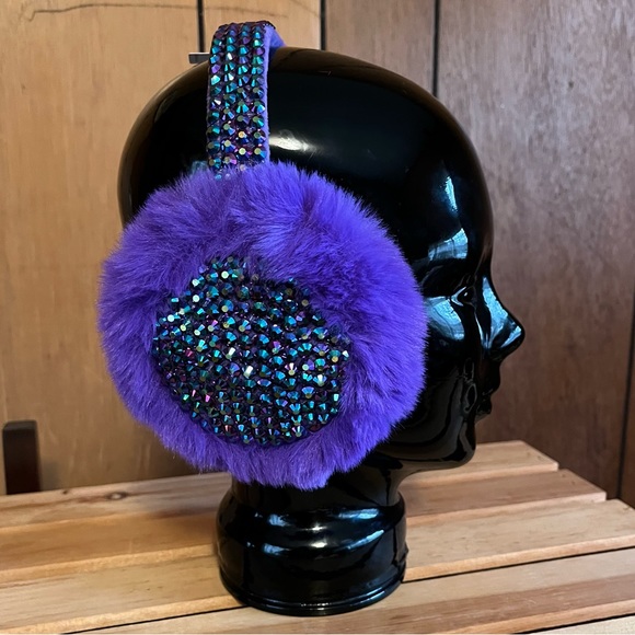 Accessories | Royal Purple Bling Ear Muffs | Poshmark